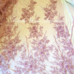 Premium Line Stunning Hand Beaded Embroidered Bridal Wedding Net Light ...