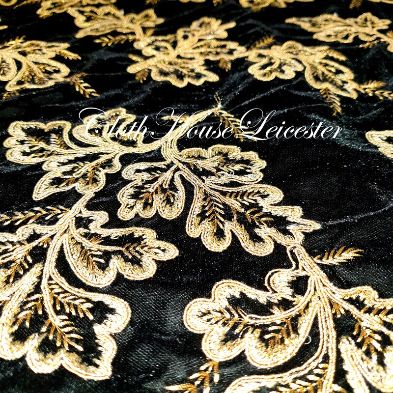 Beaded Velvet Fabric - Etsy