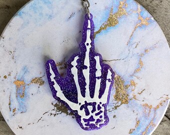 Flip off Keychain - Etsy