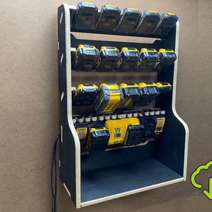 CNC Router Files Cordless Battery Holder Charging Station for Dewalt ...