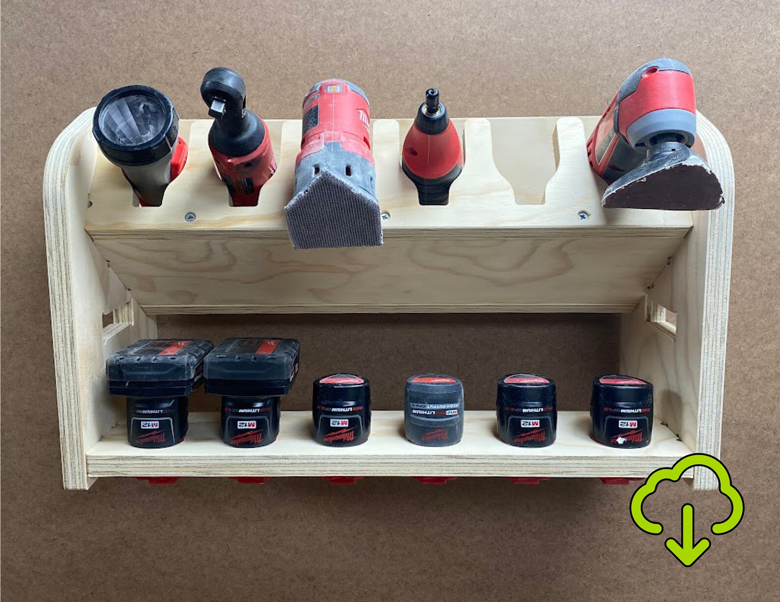 CNC Router Files M12 Tool Holder for Milwaukee M12 Tools, CNC Files for ...