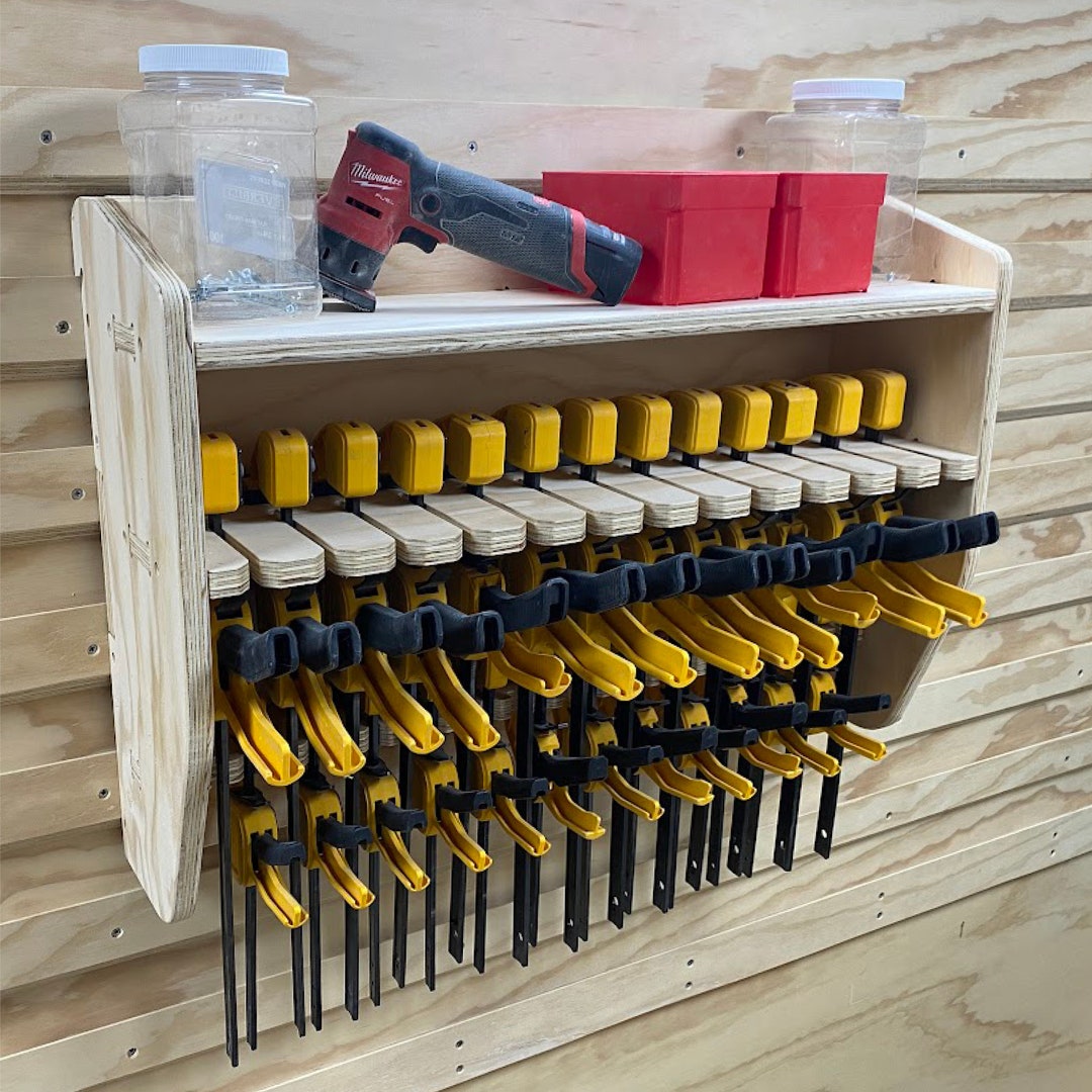 French Cleat Trigger Clamp Storage Rack Cabinet - French Cleat Wall CNC ...