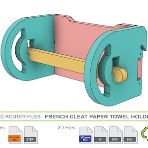 CNC Files for Wood French Cleat Paper Towel Holder Dispenser - French ...