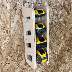 Battery Storage Rack Holder for Dewalt 20v SVG DXF CNC Router Files ...