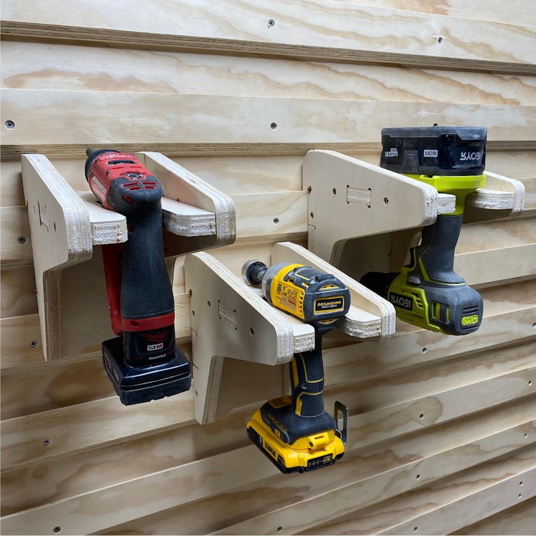 CNC Files for Wood French Cleat Cordless Drill Hanger Fusion 360 Vcarve ...