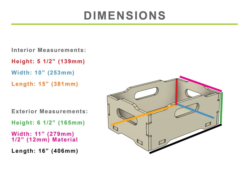 Stackable Storage Crate Box Cnc Router Files Diy Stacking Etsy
