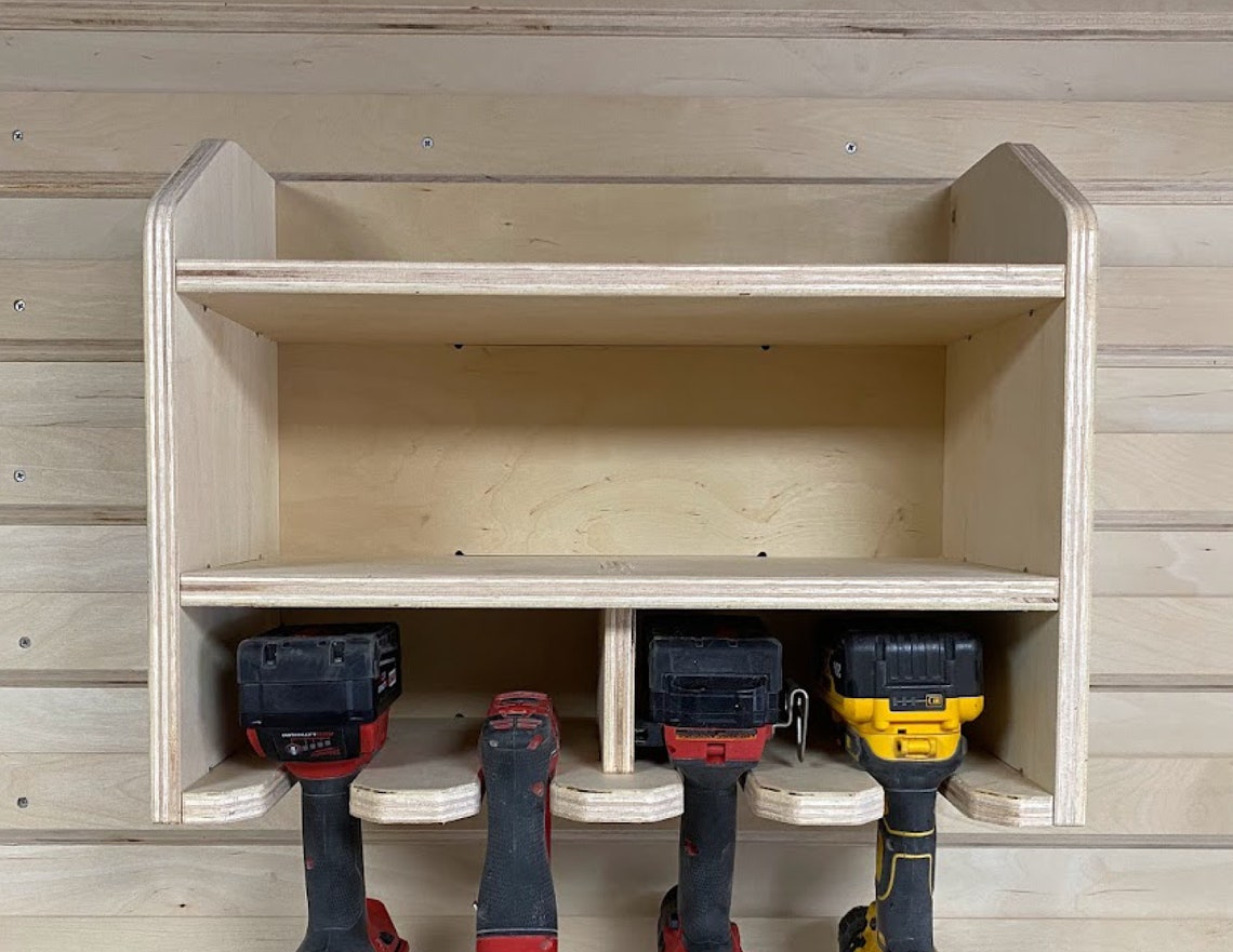 CNC Router Files French Cleat Wall Cordless Tool Organizer 4 - Etsy