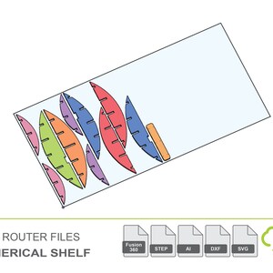 Spherical Wall Waffle Shelves Shelf CNC Files , Woodworking Spherical ...