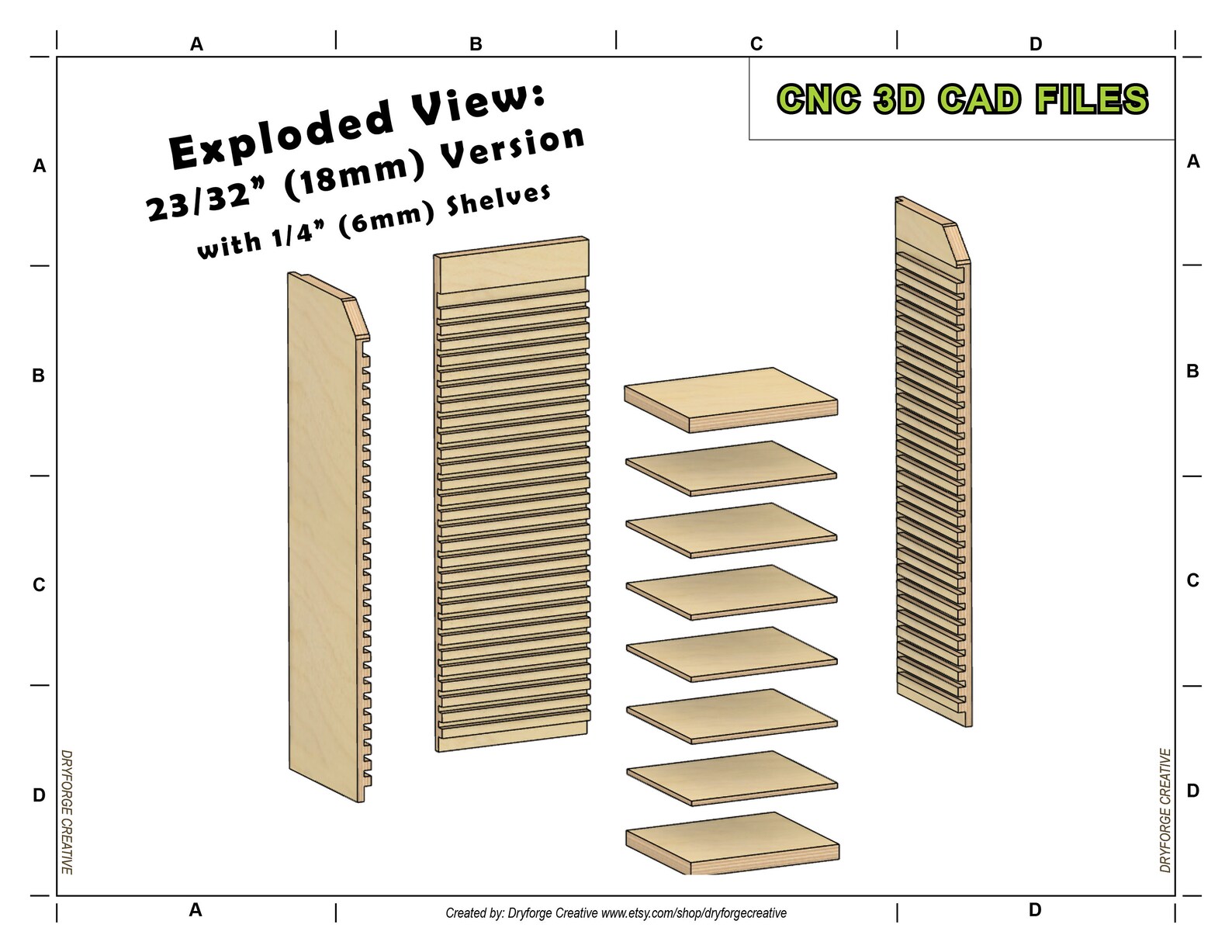 Sandpaper Storage Rack CNC Files for CNC Router CNC Router | Etsy UK