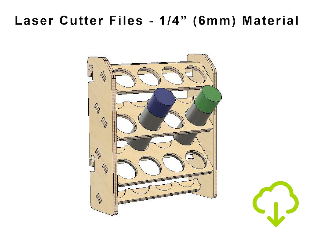 Laser Cut Files Spray Paint Can Rack, Spray Paint Aerosol Can Lube ...