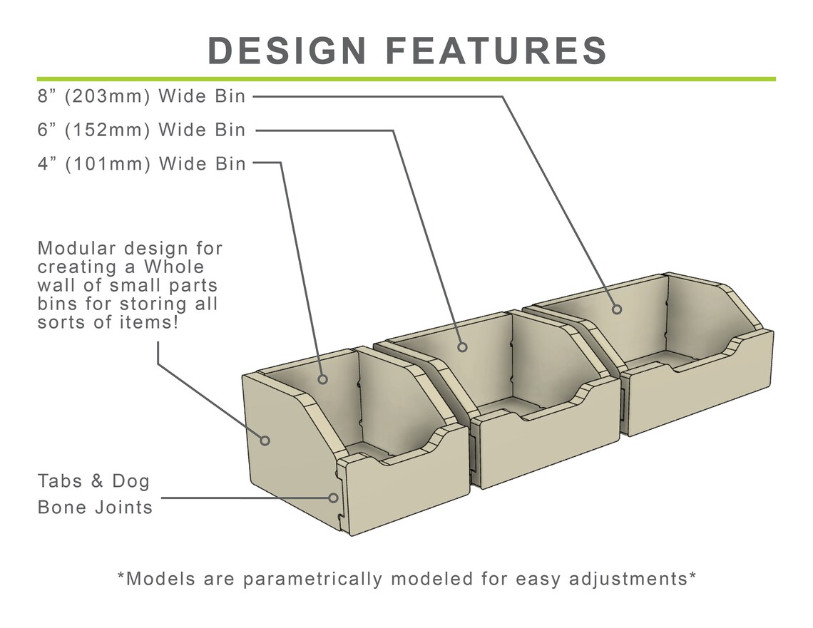 Small Parts Storage Organizer CNC Router Files CNC Router - Etsy