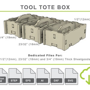 Stackable Tool Tote Box CNC Router Files, CNC Router Your Stackable ...