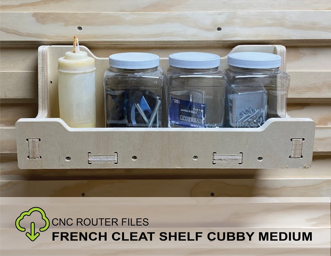 CNC Router Files French Cleat Shelf Cubby Rack - CNC Router Files Shelf ...