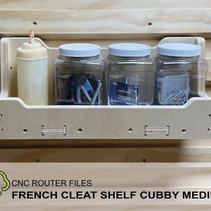 CNC Router Files French Cleat Shelf Cubby Rack - CNC Router Files Shelf ...