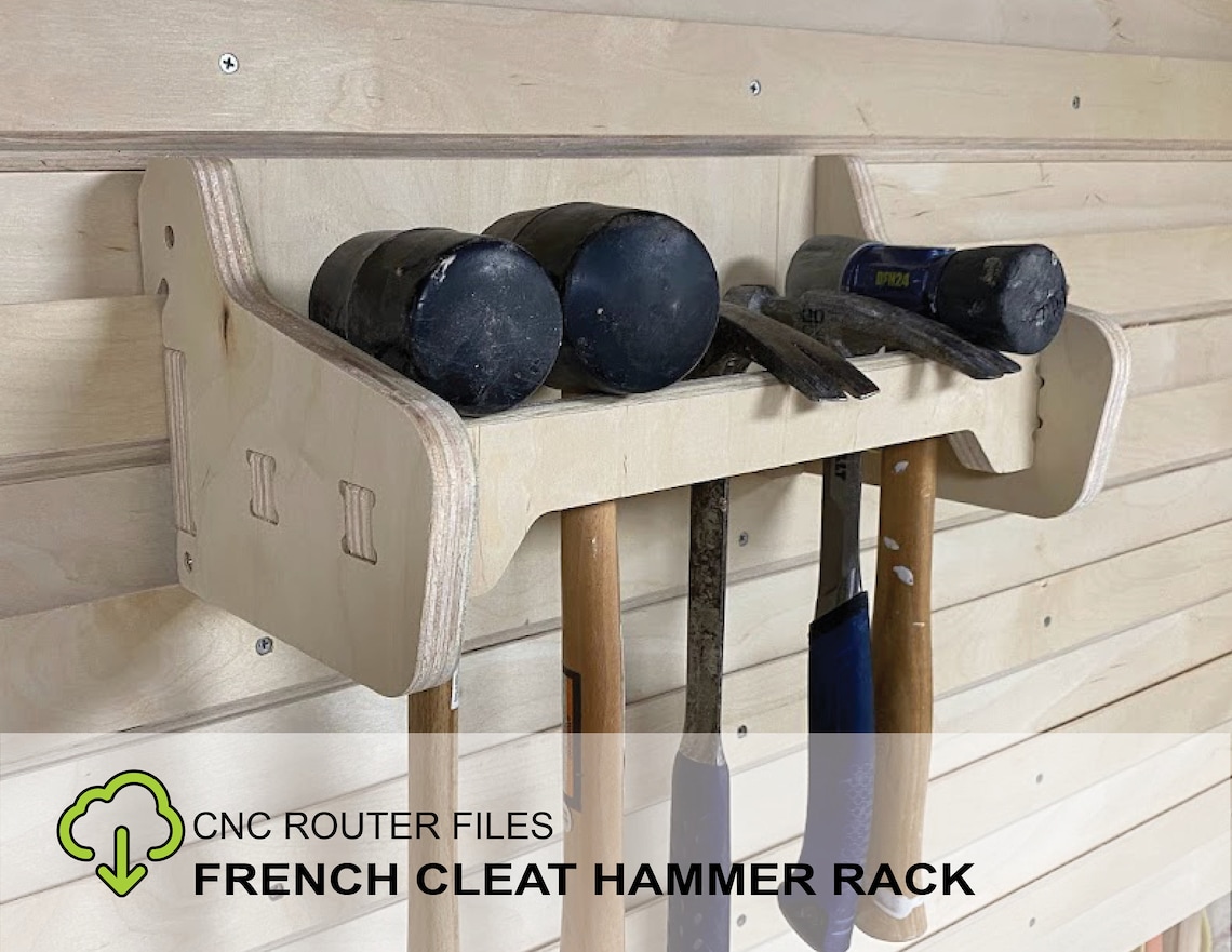 CNC Files for Wood French Cleat Hammer Storage Rack French - Etsy