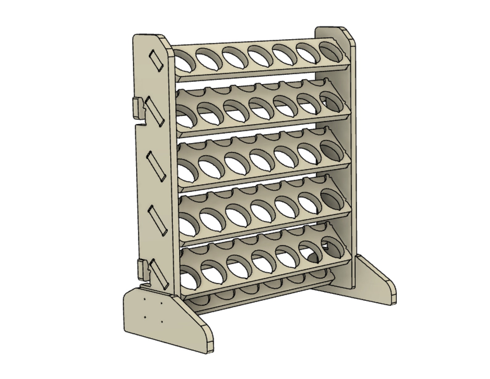 35 Can Spray Can Rack CNC Router Design File Fusion 360 DXF - Etsy