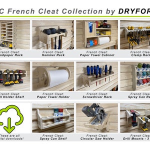 CNC Router Files French Cleat Router Bit Holder Rack, Drill Bit ...