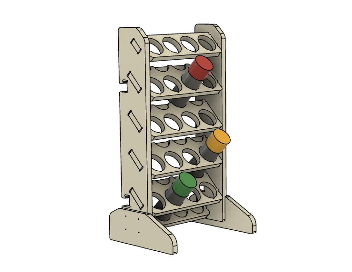 CNC Files for Wood Spray Can Rack 20 Can Spray Can Holder - Etsy