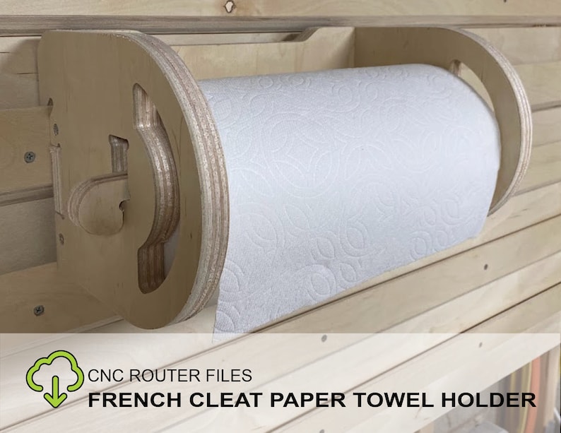 CNC Files for Wood French Cleat Paper Towel Holder Dispenser - Etsy