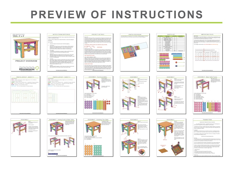 4x4 Workbench Table CNC Table Files Workbench Plans Fusion - Etsy