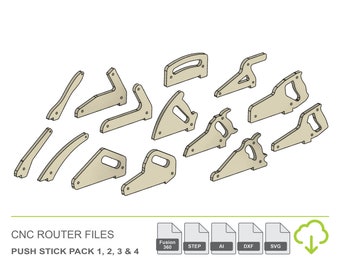Cnc Push Stick Svg - Etsy