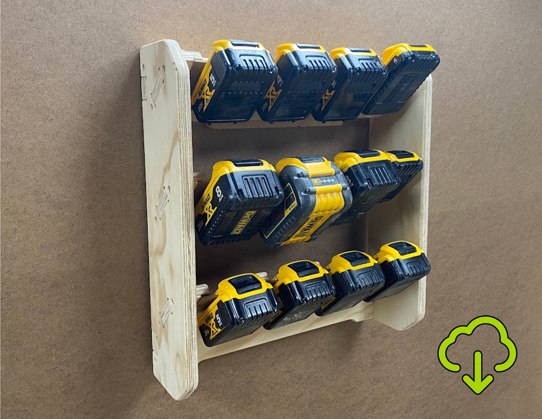 Battery Holder Storage Rack for Dewalt 20v Batteries CNC - Etsy