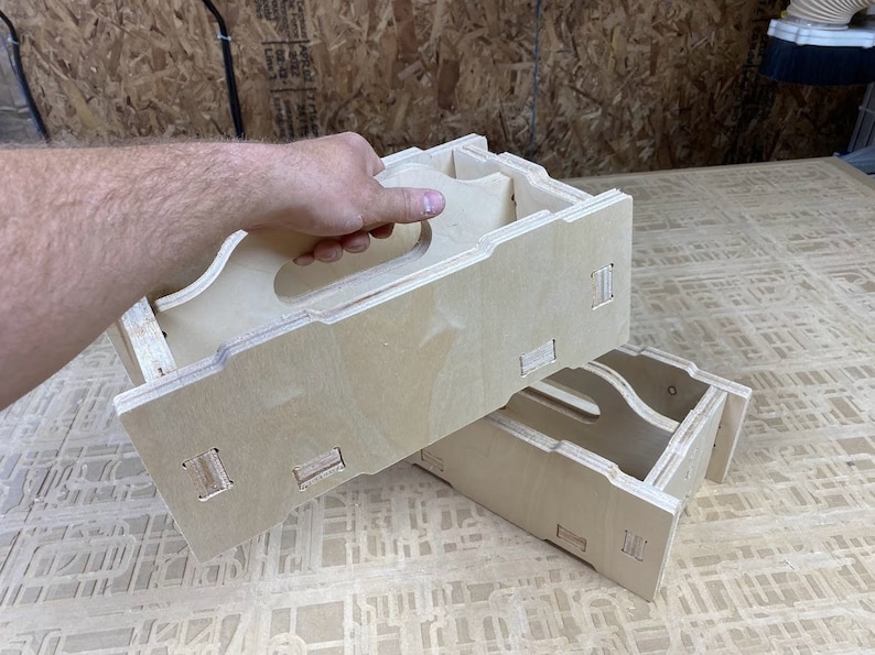 Stackable Tool Tote Box CNC Router Files CNC Router Your - Etsy