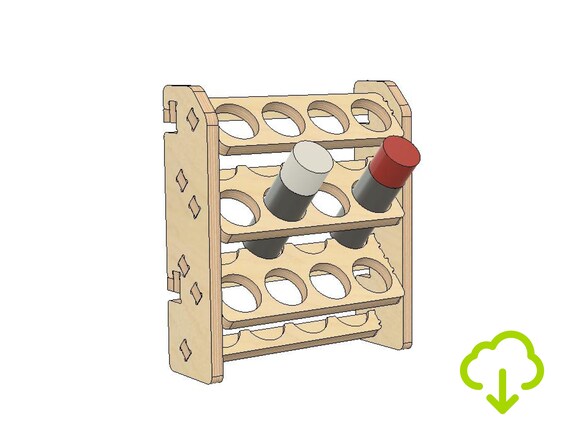 CNC Digital Design File Spray Can Wall Storage Rack Spray - Etsy