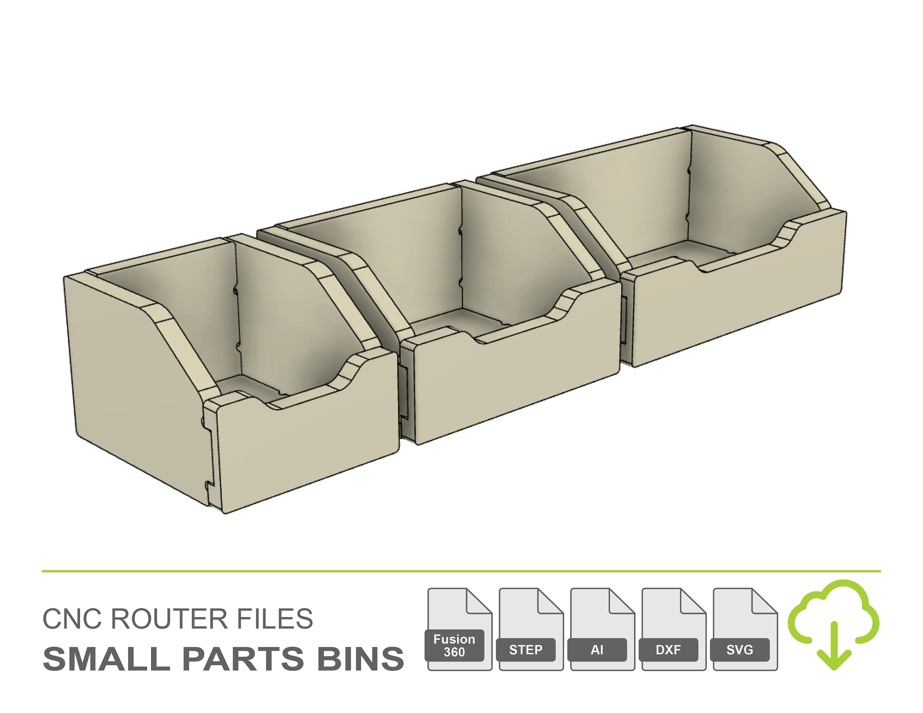 Small Parts Storage Organizer CNC Router Files CNC Router - Etsy