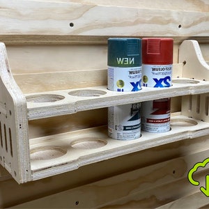 CNC Router Files French Cleat Spray Can Shelf Organizer- Wall Mounted ...