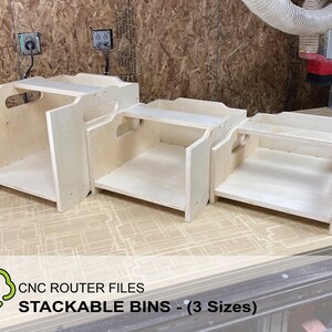 CNC Files for Wood Stackable Storage Crates- 3 Size Bundle - Etsy