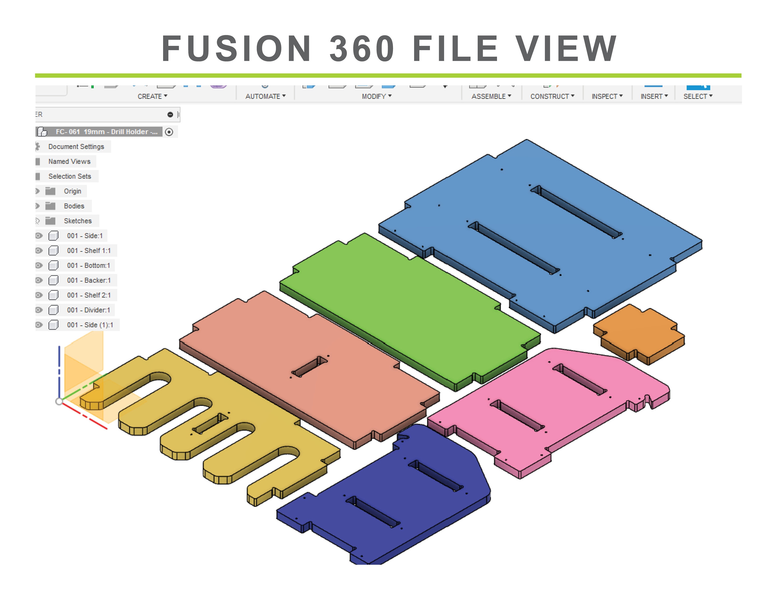CNC Router Files French Cleat Wall Cordless Tool Organizer 4 - Etsy
