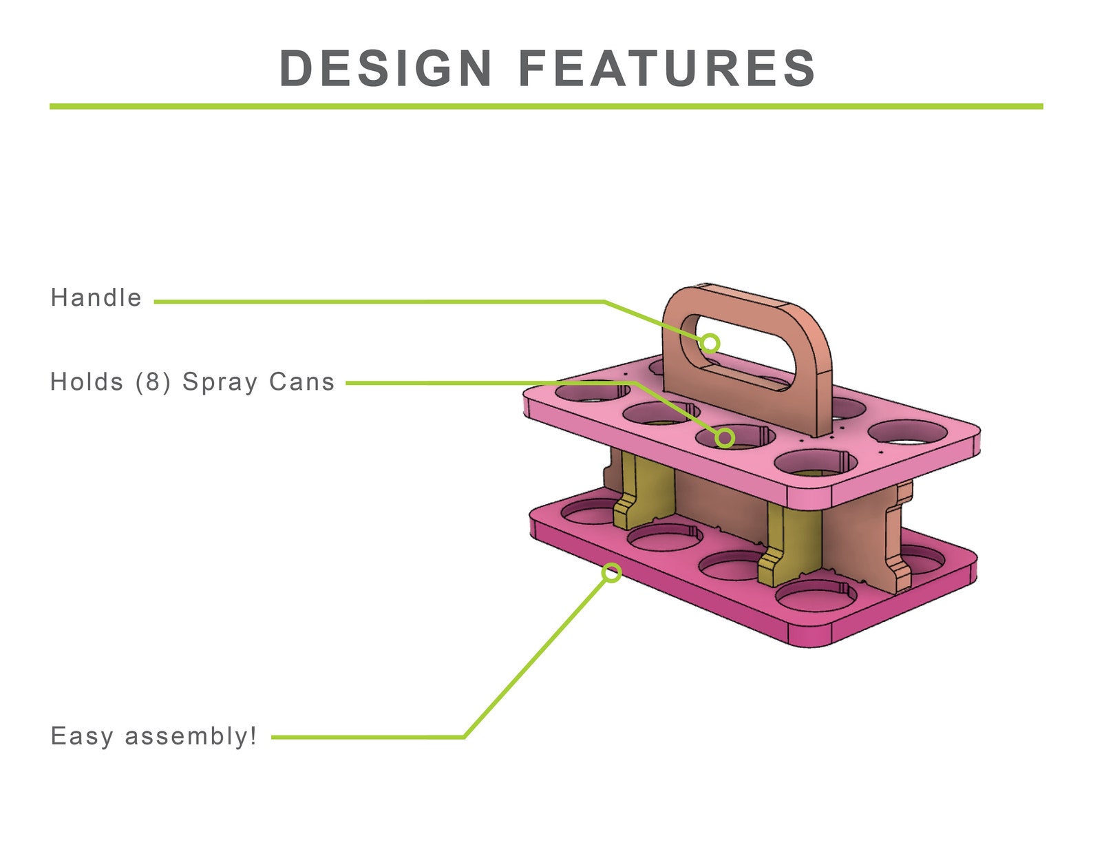 Spray Can Holder Caddy Tote SVG DXF CNC Router Files Cnc | Etsy