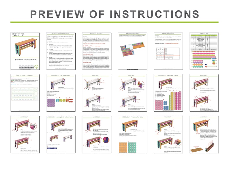 2x8 Workbench Table CNC Table Files Workbench Plans Fusion - Etsy
