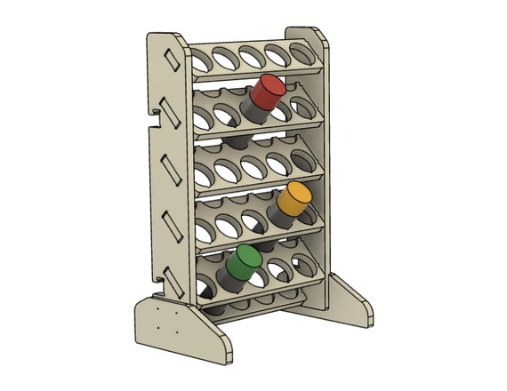 25 Can Spray Paint Can Holder Storage Rack CNC Design File | Etsy