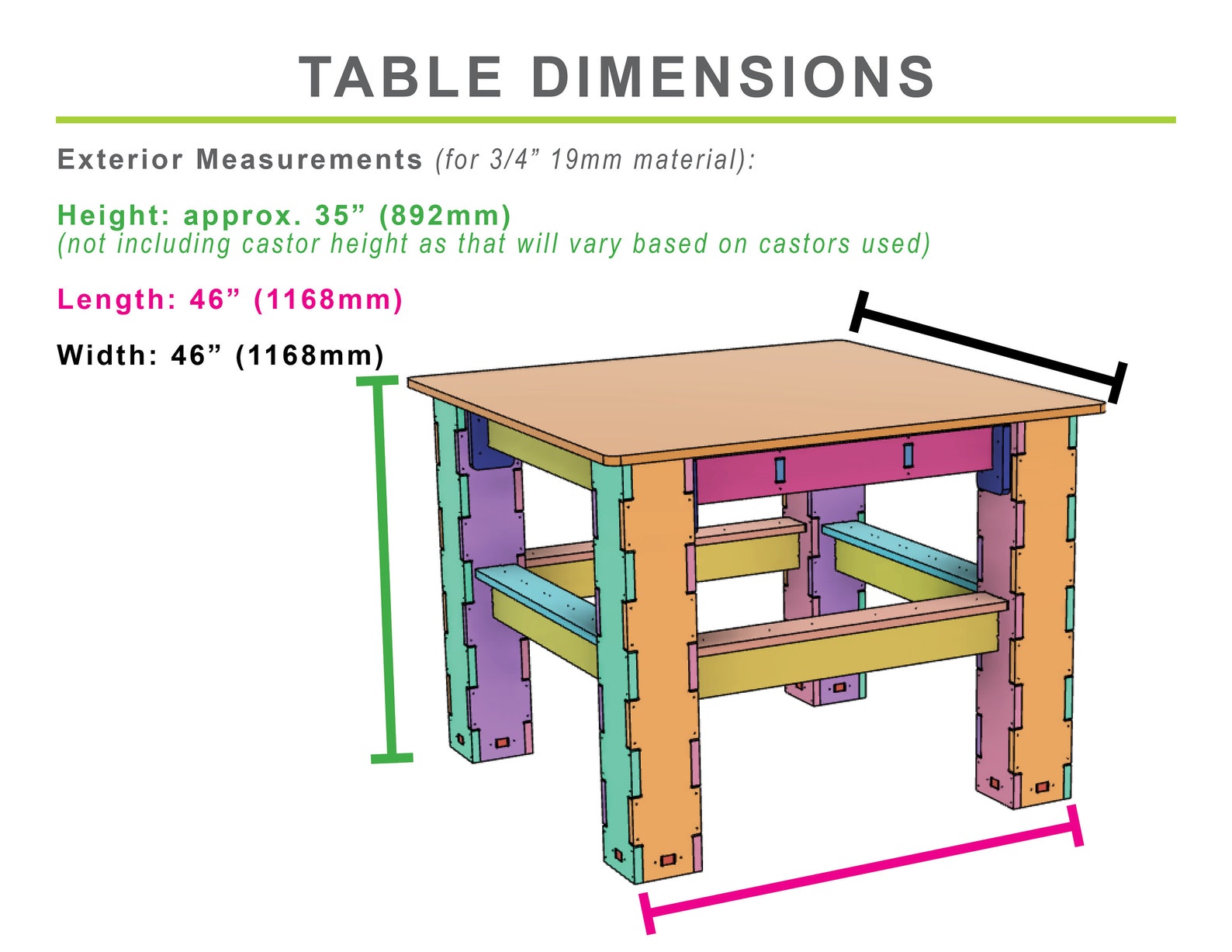 4x4 Workbench Table CNC Table Files Workbench Plans Fusion - Etsy