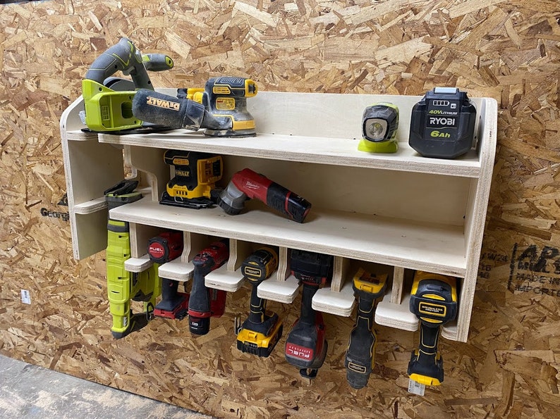 7 Slot Cordless Power Tool Drill Holder Station CNC Router - Etsy