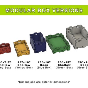 CNC Router Stackable Box Crate Files, 5 Box Set, DIY Modular Plywood ...