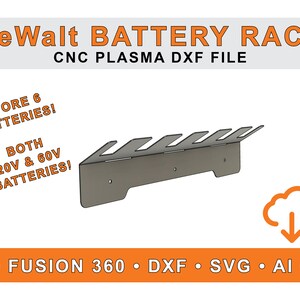 Dewalt 20v 60v Battery Storage Rack DXF Digital Design File, Dewalt ...