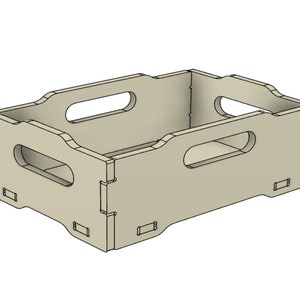 Stackable Storage Crate Box CNC Router Files, DIY Stacking Plywood ...