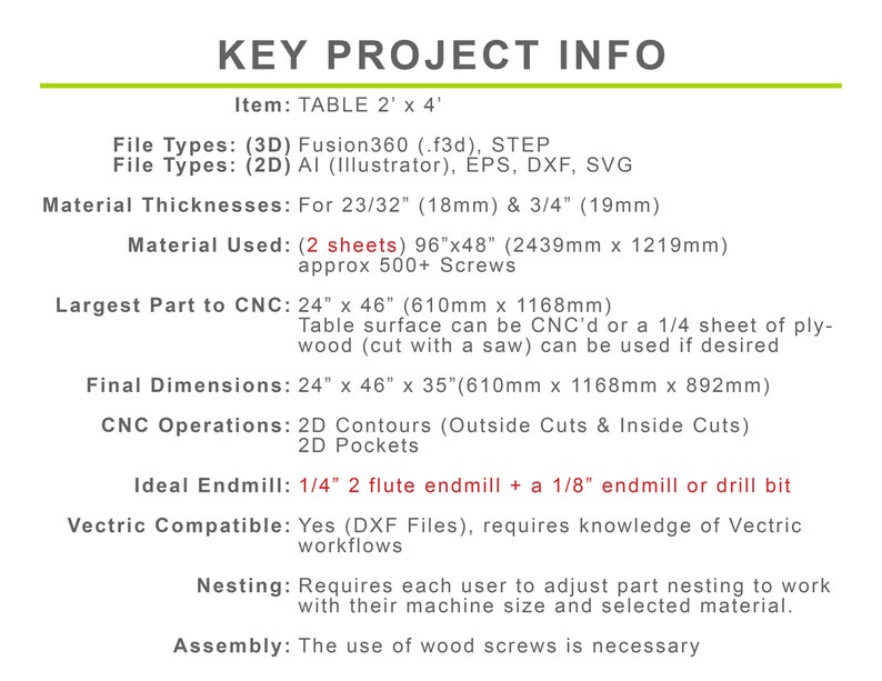 2x4 Workbench Table CNC Table Files Workbench Plans Fusion - Etsy