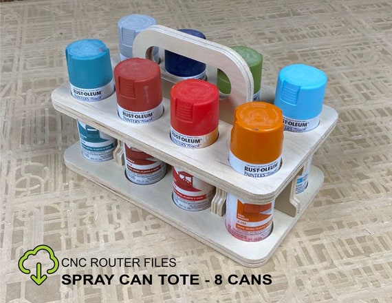 Spray Can Holder Caddy Tote SVG DXF CNC Router Files Cnc | Etsy