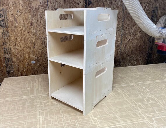 CNC Files for Wood Stackable Storage Crates 3 Size Bundle - Etsy