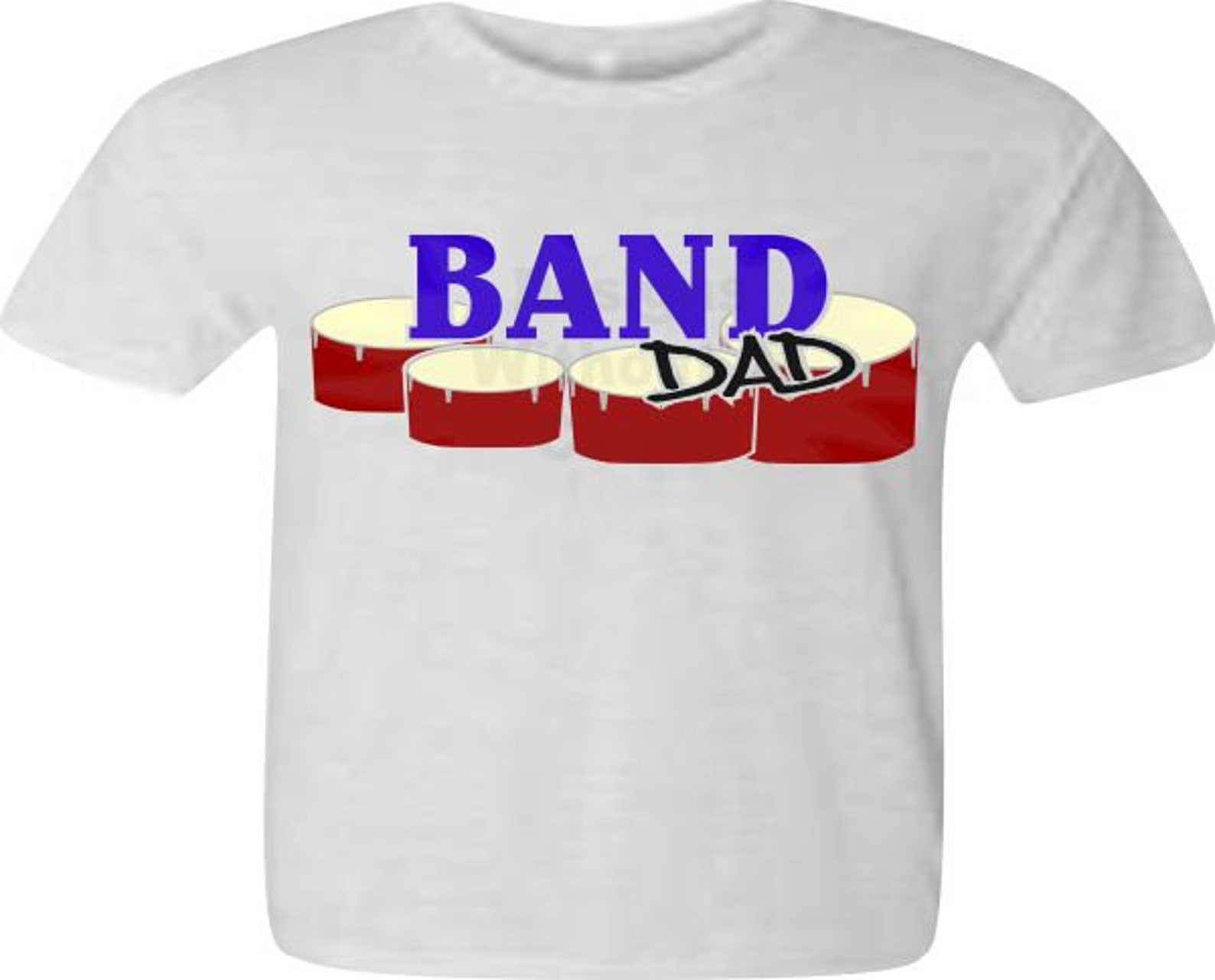 Band Dad Tenor Drum SVG PNG DXF - Etsy