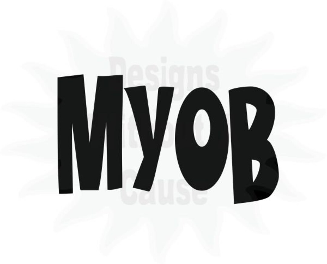 MYOB SVG PNG - Etsy
