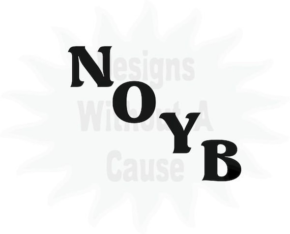 NOYB SVG PNG | Etsy