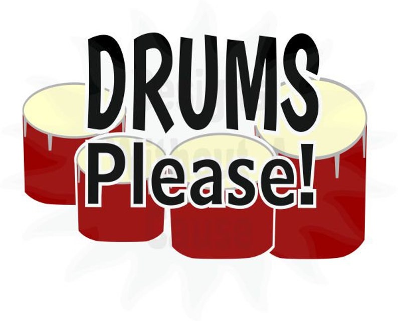 Drums Please Tenor SVG PNG DXF - Etsy