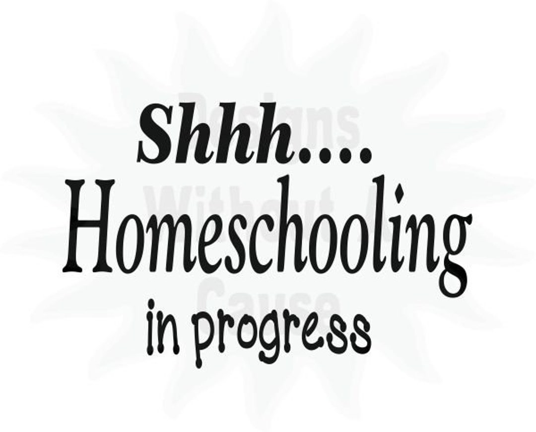 Shhh Homeschooling in Progress SVG PNG - Etsy