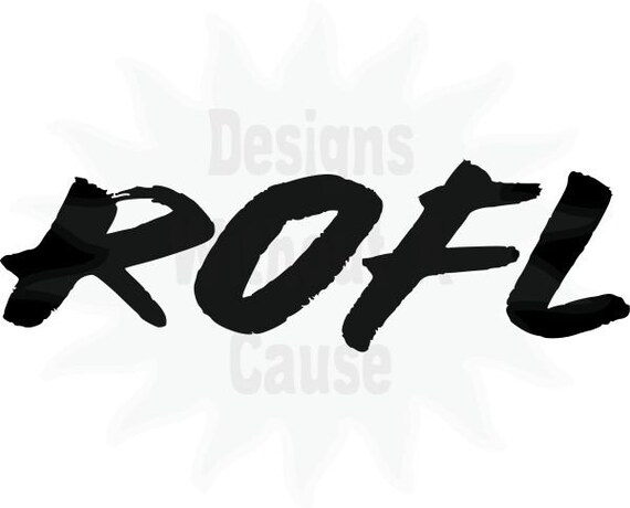 ROFL SVG PNG | Etsy