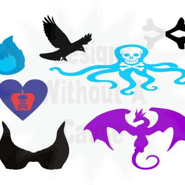 Villains Symbols Svg - Etsy